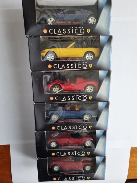 FERRARI SHELL CLASSICO Collection Cars In Original Boxes ( X 6 ) £11.00 ...