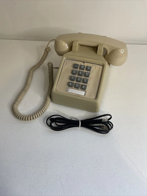 VINTAGE PUSH BUTTON Telephone Desk Phone Landline Cord. Pics £17.27 - PicClick UK