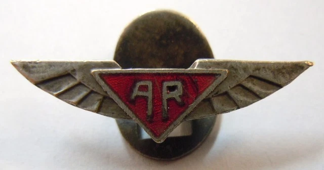 AR AVIATION AIR Aeroclub Antique Enamel Button Down Badge £15.89 ...