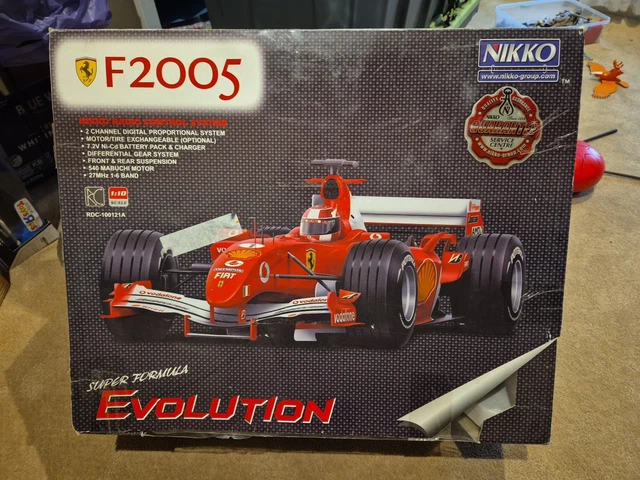 NIKKO FERRARI F2005 1:14 Scale RC Radio Controlled F1 Car In Box ...