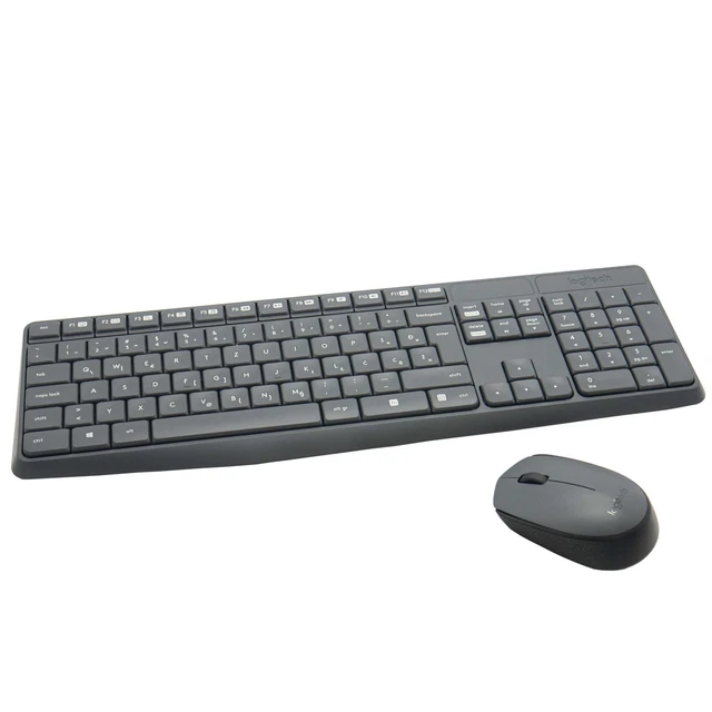 LOGITECH MK235 KIT Souris Et Clavier Wifi sans Fil Layout De Qwertz Set Combo - EUR 76,54 ...