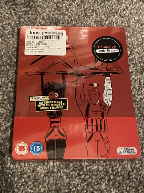 DEADPOOL 2 - Hmv Exclusive 4K Ultra Hd Blu Ray Steelbook - New & Sealed ...