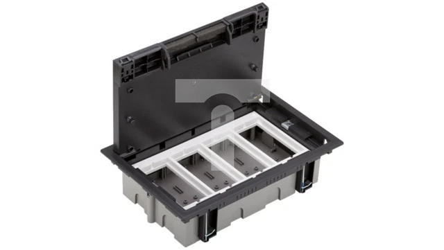SIMON CONNECT S500 4-module floor box 8x K45 depth 70mm gray graphite ...