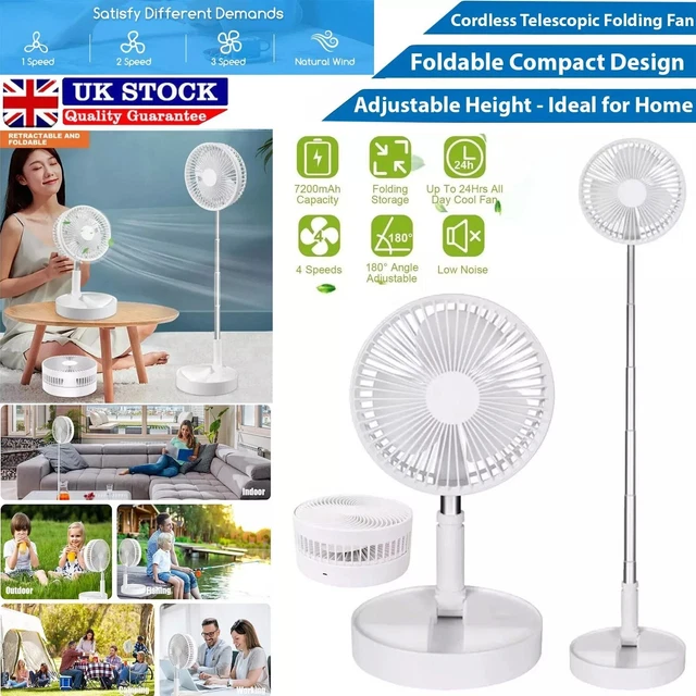 STANDING PEDESTAL STAND Fan Adjustable Height Oscillating Rotating 3 ...