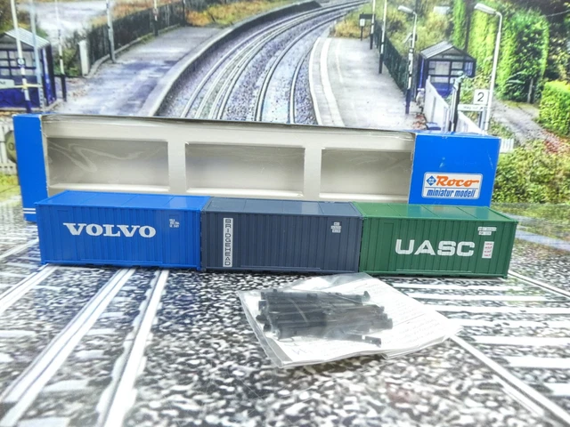 ROCO MINIATUR MODELL 1801 - H0 - 1:87 - Container-Set - OVP - #71274 ...