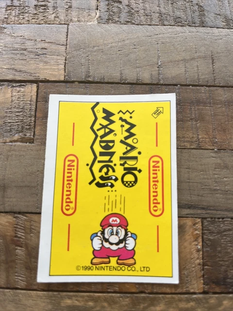 RARE NINTENDO 1990 EDITION SUPER MARIO BROS STICKER TOPPS IRELAND LTD ...