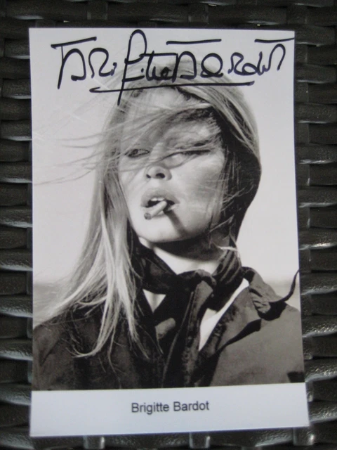 BRIGITTE BARDOT SIGNED Celebrity - Autograph Original Authentique / Photo . EUR 49,99 - PicClick FR