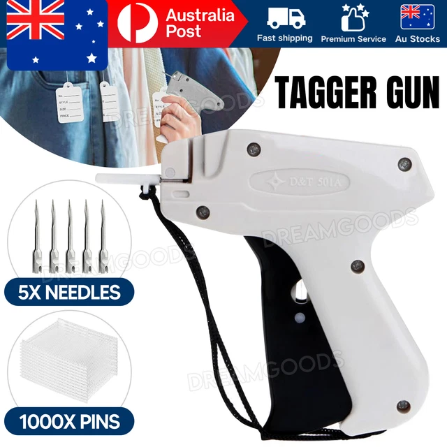 CLOTHES GARMENT PRICE Label Machine Tagging Tags Gun 1000 Barbs 5 Steel ...