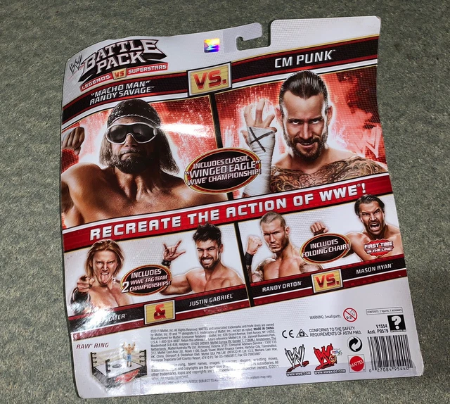 WWE MACHO MAN Randy Savage vs CM Punk Battle Pack Series 14 Modellino Elite EUR 58,43 - PicClick IT