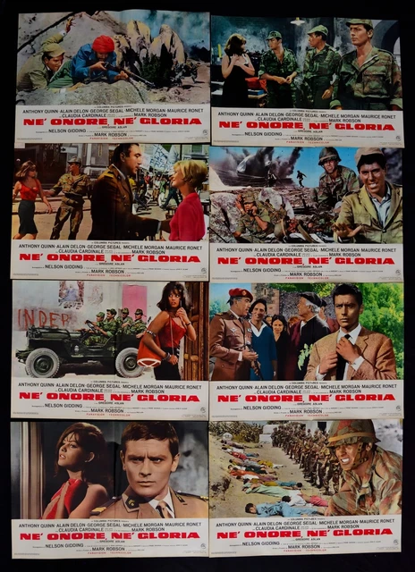 FOTOBUSTE NE ONORE NE GLORIA alain delon cardinale robinson quinn sega ...