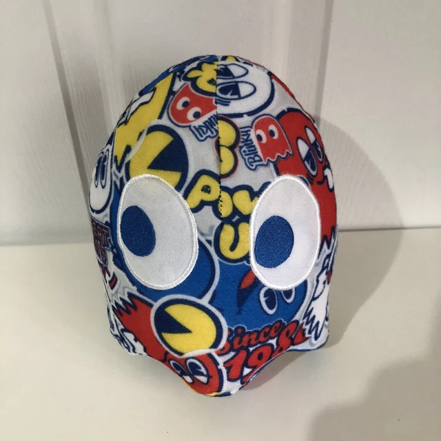 PAC-MAN STICKER BOMB Ghost Plush 7” Inch Stuffed Toy Retro Rare ...