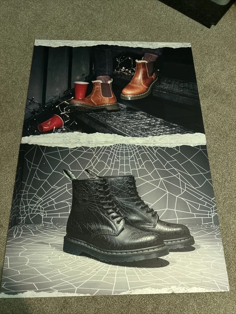 DR MARTENS SHOP Adverts Display POS Board Poster X 2 69x59cm Skull Web ...