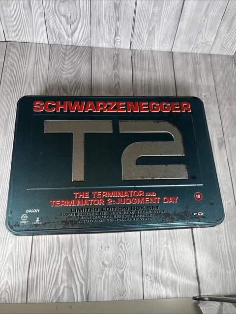 VINTAGE SCHWARZENEGGER T2 Terminator Double VHS Box Set Limited Edition ...