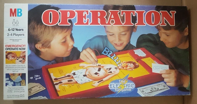 OPERATION BOARD GAME By MB Games 1993 Edition No.04255 Spares No Buzzer ...