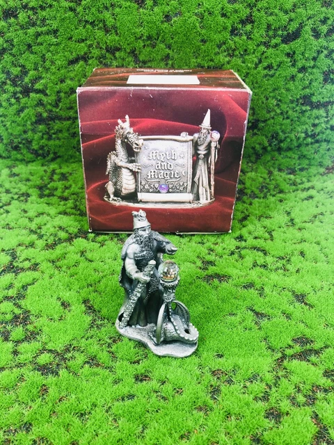 THE DRAGON SPELL Dragon Crystal Wizard Pewter Figure Tudor Mint 3045 ...