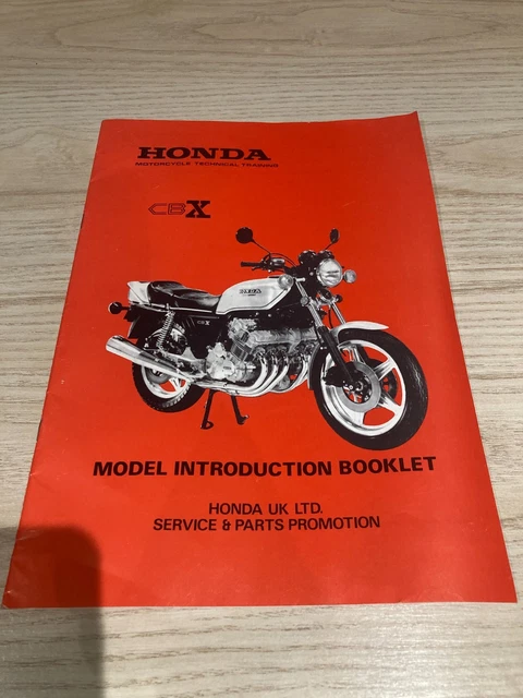 GENUINE HONDA CBX 1000 Model Introduction Dealer's Booklet Manual ...
