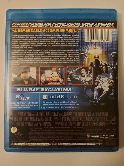 BRAZIL (BLU-RAY, 1985) Terry Gilliam Jonathan Pryce Robert De Niro ...