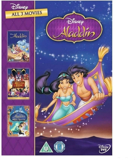 ALADDIN TRILOGY WALT Disney DVD Return Jafar King Of Thieve New alladin ...