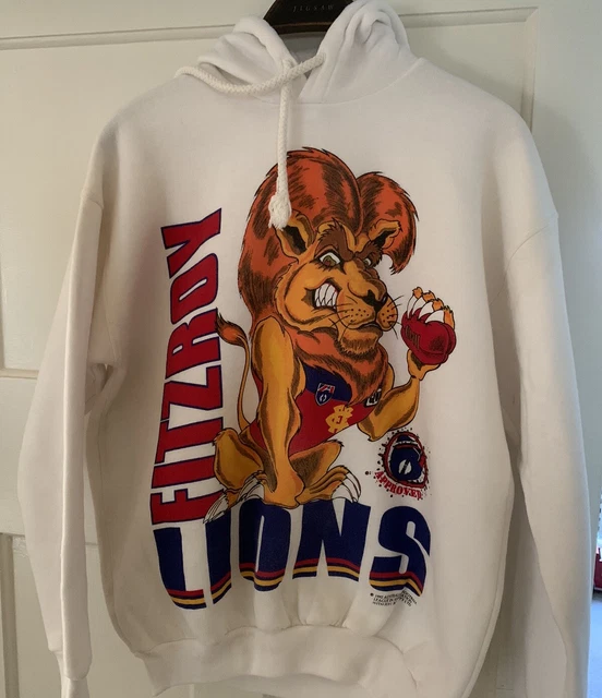 VINTAGE FITZROY LIONS 90s AFL Mascot Hoodie $250.00 - PicClick AU