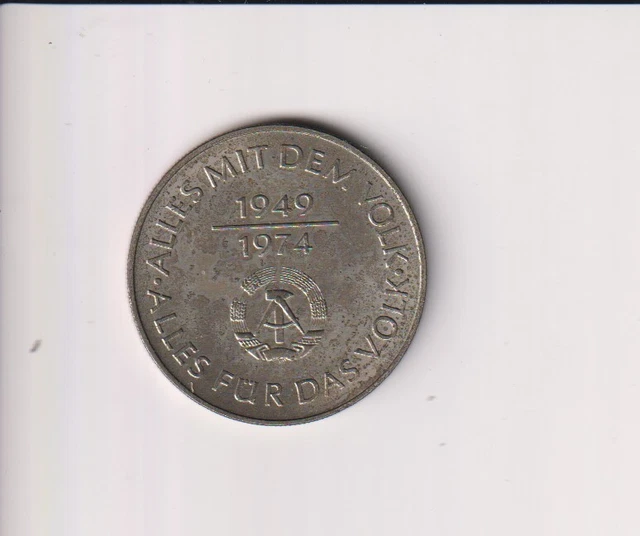 DDR, GEDENKMÜNZE 10 Mark - 25 Jahre DDR -DDR 1974 EUR 2,00 - PicClick DE
