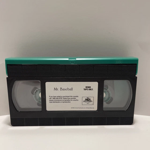 MR. BASEBALL VHS Screener Tom Selleck Promo Copy video tape MCA ...