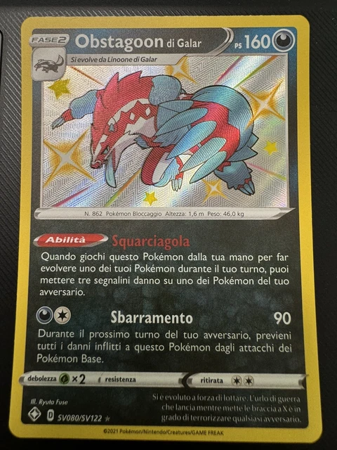 OBSTAGOON DI GALAR SV080/SV122 Baby Shiny Carta Pokémon Destino ...