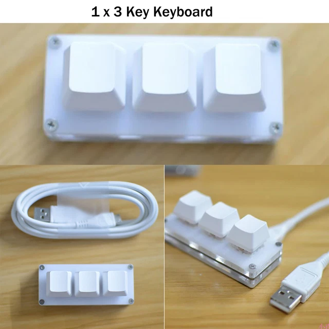3-KEY KEYBOARD PROGRAMMING Macro Keypad Mechanical Keyboard With Software OSU EUR 14,89 ...