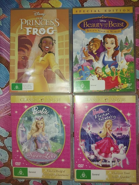 BARBIE AND DISNEY Princess 4 DVD Movie bundle - Preowned - Rated G ...