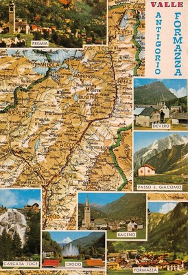 CARTOLINA ANTIGORIO VALLE Formazza vedute e mappa EUR 5,00 - PicClick IT