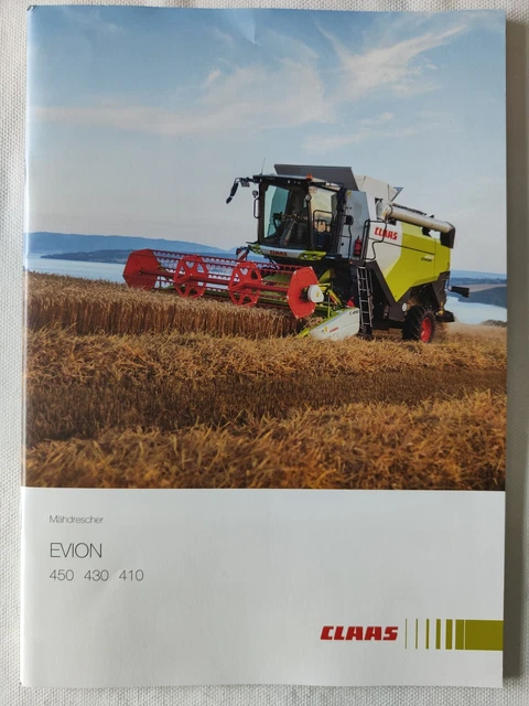 MOISSONNEUSE BATTEUSE CLAAS Evion Prospectus Brochure Mähdrescher Prospekt EUR 6,00 - PicClick FR