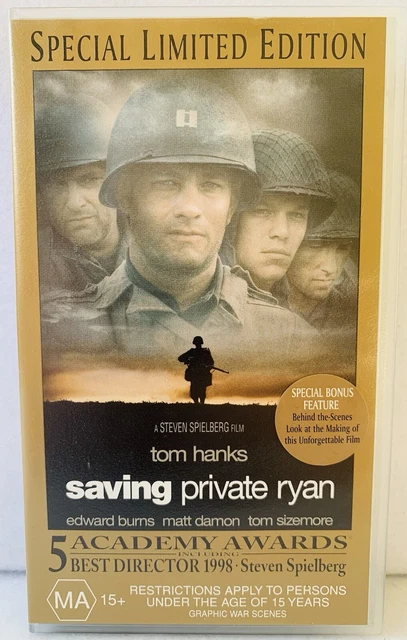 SAVING PRIVATE RYAN VHS Video Tape, 1999 Special Ltd Edition (Tom Hanks ...