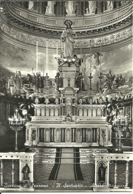 BUSSANA (IMPERIA) SANTUARIO Basilica Sacro Cuore Gesù, Interno, Altare ...