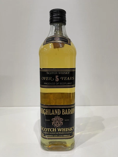 HIGHLAND BARON OVER 5 Years Scotch Whisky 70cl 40% Vol Burn Stewart ...