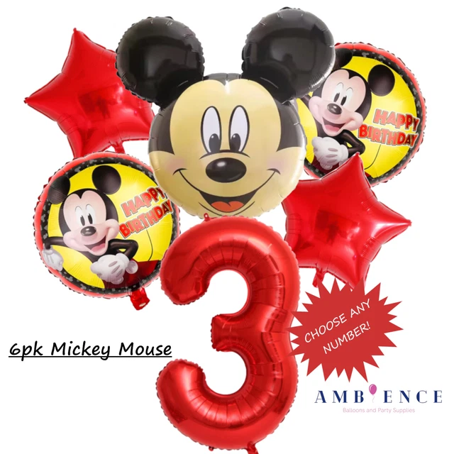 MICKEY MOUSE BALLOONS Disney Minnie Clubhouse Birthday Party Kids ...