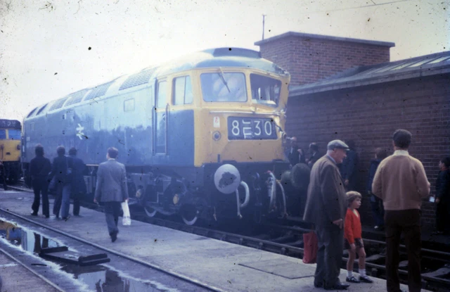 BRITISH RAILWAYS DAMAGED Class 47 at Crewe Works 1975 - 35mm Slide £3. ...