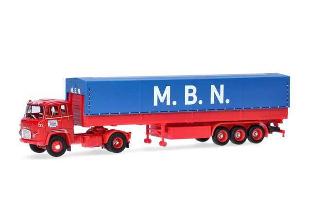 HERPA, SCANIA LB 76 4x2 mit 3-Achs-Anhänger M.B.N., 1/87, HERMS87MBS02619 EUR 56,90 - PicClick DE