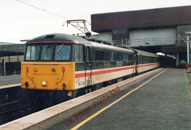 RAILWAY PHOTO 6X4 Class 86 86240 at Birmingham International Dec 1992 ...