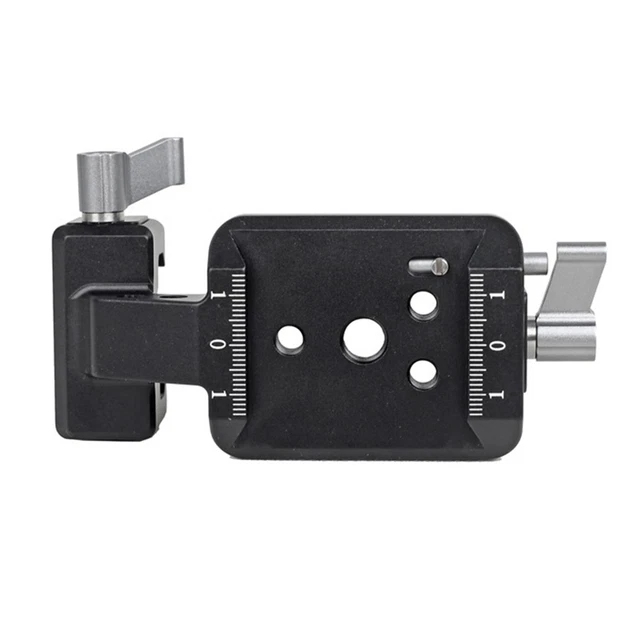 RAIL CLAMP MOUNTING Plate with Cold Shoe Vertical Camera Mount for7585 ...
