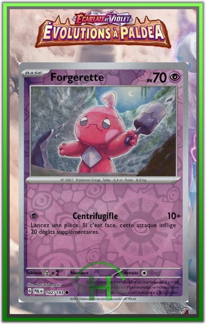 FORGERETTE REVERSE- EV2:ÉVOLUTIONS à Paldea - 102/193 - Carte Pokémon ...