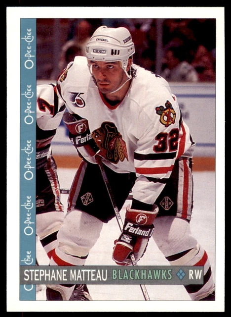 1992-93 O-PEE-CHEE STÉPHANE Matteau. Chicago Blackhawks #69 EUR 2,06 ...