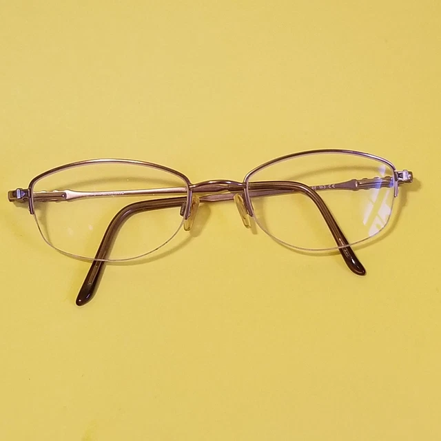 SOPHIA LOREN ZYLOWARE M163 183 Oval Brown Half Rim Womens Eyeglasses 52mm £26.01 - PicClick UK