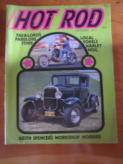 MAGAZINE AUSTRALIAN HOT Rod October 1971 Great *** Must See ** EUR 3,08 ...