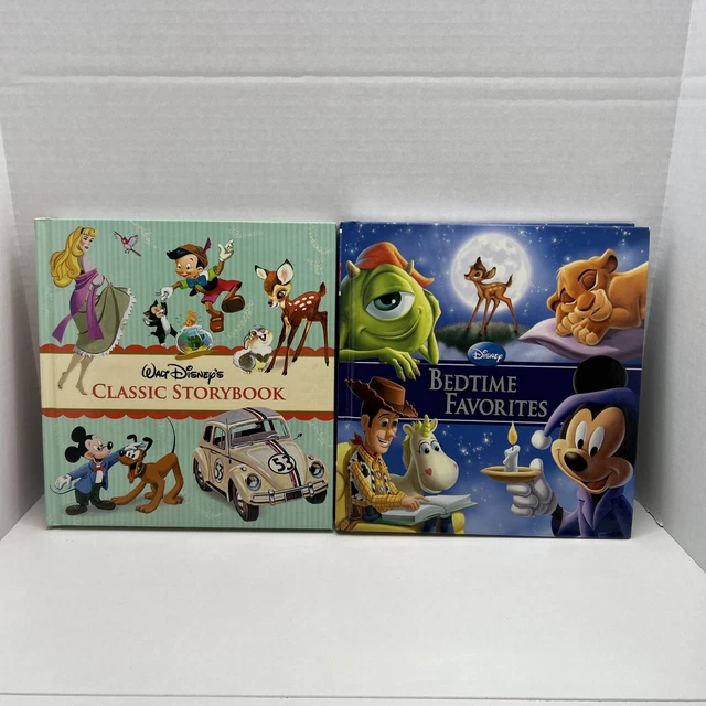 WALT DISNEY 2 Book Lot Bedtime Favorites & Classic Storybook 2014 ...