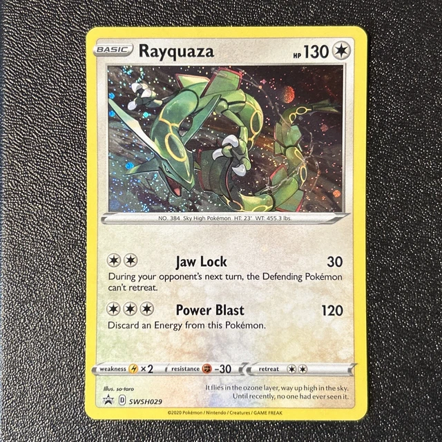POKÉMON TCG RAYQUAZA Sword & Shield SWSH029 Holo Promo Promo EUR 3,56 ...