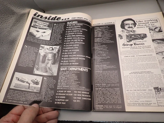 CAR CRAFT MAGAZINE Wild & Crazy Corvettes April 1979 F5A £7.54 ...