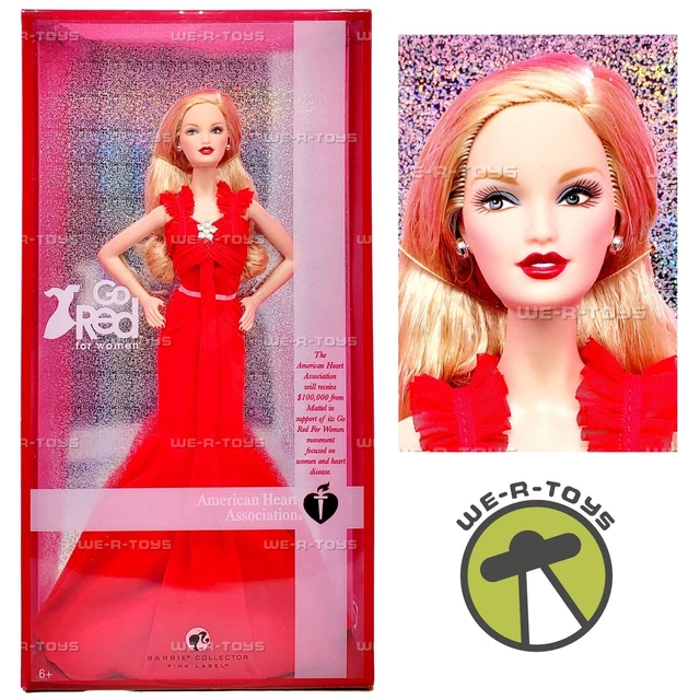 GO RED BARBIE Heart Association Doll 2007 Mattel K7957 £40.37 - PicClick UK