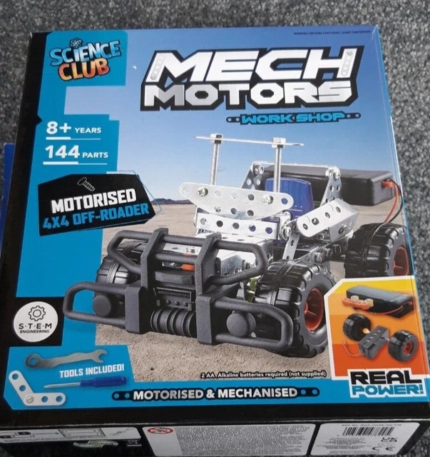 SCIENCE CLUB MECH Motors Motorised 4x4 off Roader, Build Your Own ...