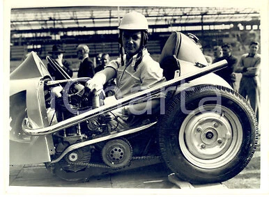 1955 WIMBLEDON RONNIE MOORE showing ATOM CAR 1 the world's smallest ...