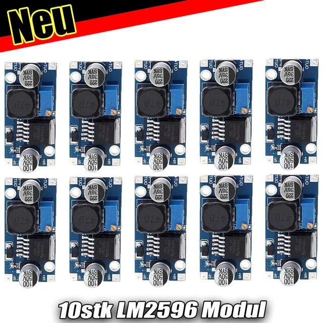 Einstellbar Lm2596 Arduino Step Down Dc Dc Buck Converter Modul Regler