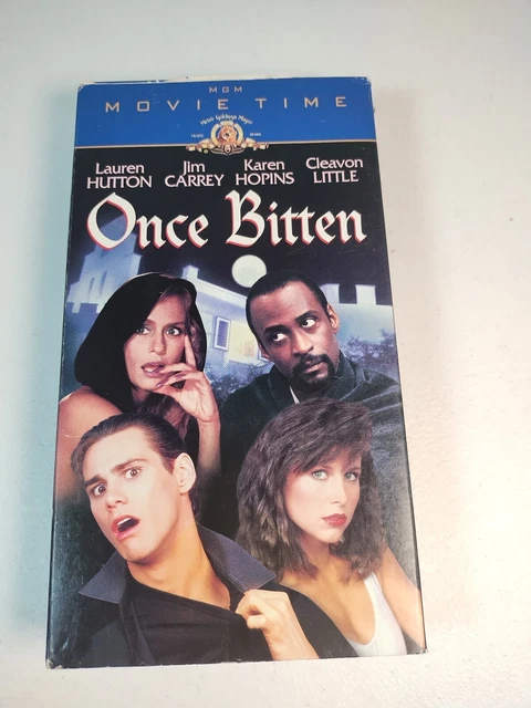 ONCE BITTEN VHS Jim Carrey Vampire Comedy Horror Movie Vintage Video ...